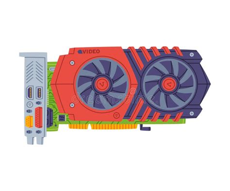 display video card or graphics adapter as personal computer accessory