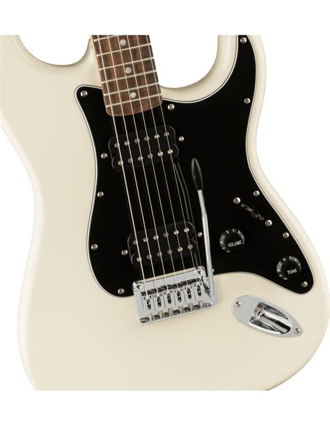 Electric Guitar Fender Affinity Stratocaster Hh Olympic White Muzilt