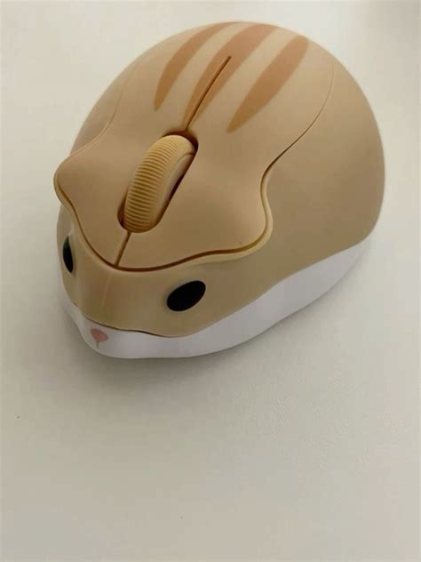 2 4ghz Wireless Mouse Cute Hamster Shape Less Noice Portable Mobile
