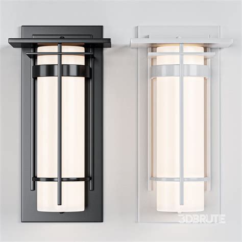 Banded With Top Plate Small Outdoor Sconce 3d Model Buy Download 3dbrute