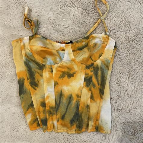 Plt Corset Top Xs Never Worn Depop