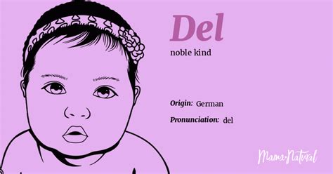 Del Name Meaning Origin Popularity Girl Names Like Del Mama Natural