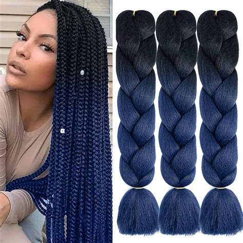Blue And Brown Hair Ombre