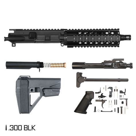 Davidson Defense Meteoric Ore W Sba5 Brace 7 5 Inch Pistol Gas 1 8 300 Blk Ar 15 Freefloat Quad