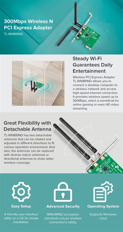 Tp Link 300mbps Wireless N Pci Express Adapter Black Egypt Cairo Giza