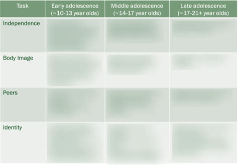 Adolescent Development Diagram Quizlet