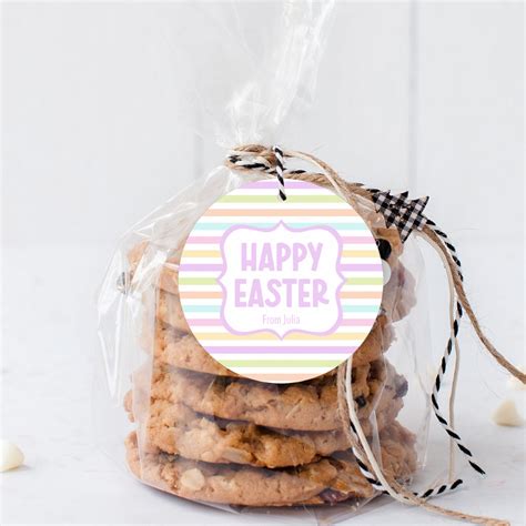 Happy Easter Editable T Tag Template Printable Easter T Tag