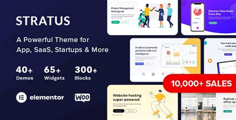 Discounted Stratus Wordpress Theme 424 App Saas And Software