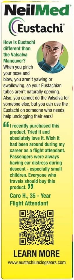 Neilmed Eustachi Eustachian Tube Exercise For Blocked Ears Relieve