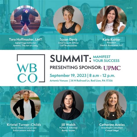 Join Our Very Own Sue Davis For The Wbco Summits Manifest Your Success