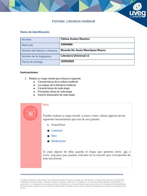 Avalos Fatima Ea2 Literaturamedieval Pdf