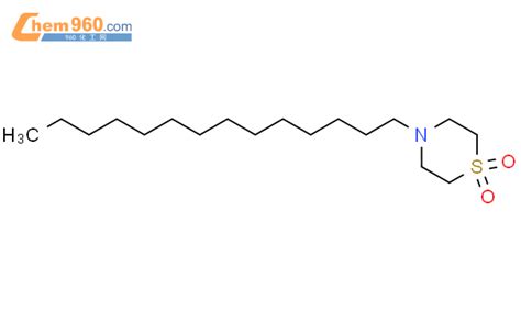 81481 62 1thiomorpholine4 Tetradecyl 11 Dioxide化学式、结构式、分子式、mol、smiles 960化工网