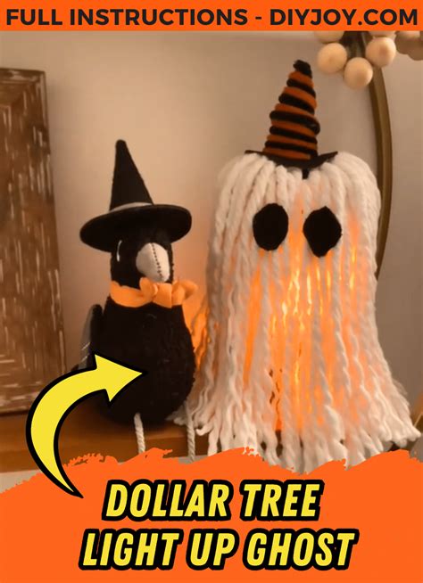 Dollar Tree Light Up Ghost Diy Less Than 5 Dollars
