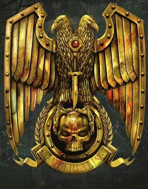 Golden Coat Of Arms Warhammer 40k Artwork Warhammer Fantasy