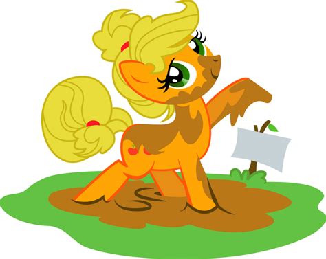 Applejack In The Mud By Kennyklent On Deviantart