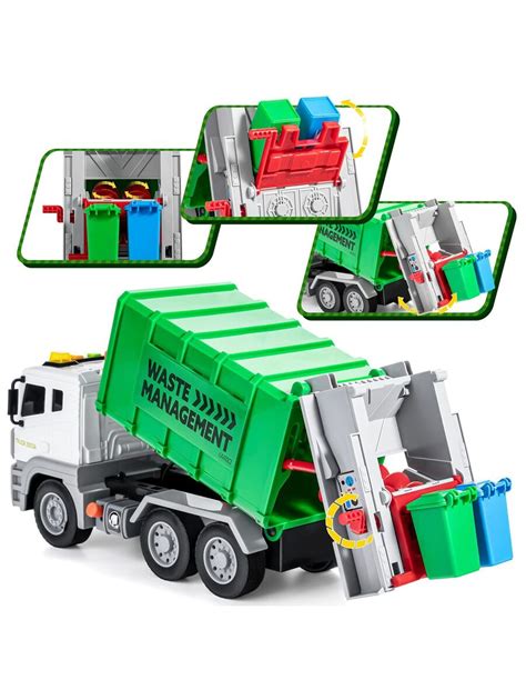 Syncfun 125 Garbage Truck Toy Friction Powered Trash Truck With