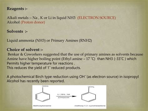 Birch Reductionpptx Chemistry Science
