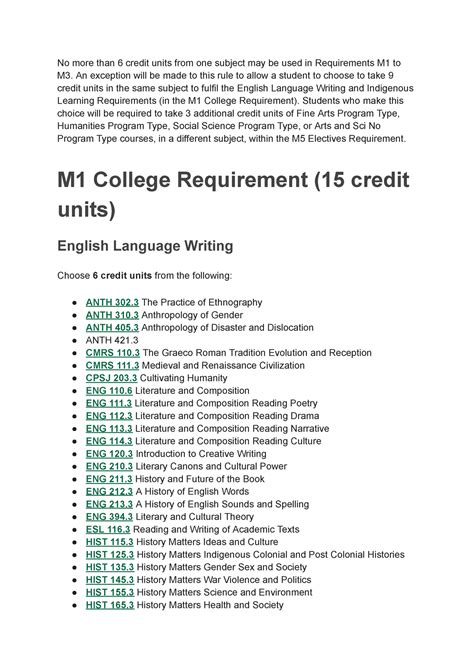 Interdisciplinary Biomedical Sciences No More Than 6 Credit Units