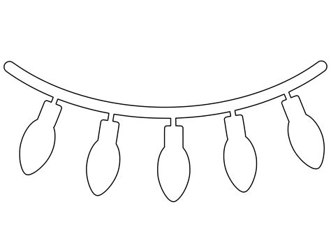Shape Of Christmas Light Free Printable Papercraft Templates