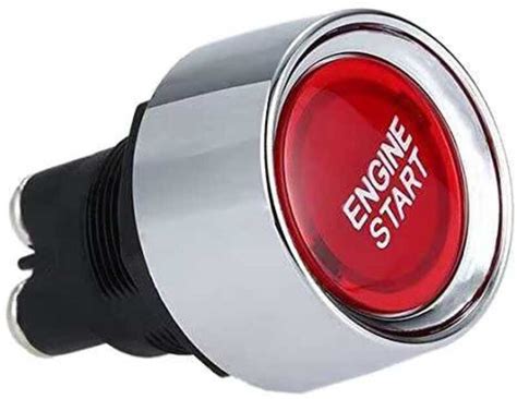 Start Engine Button Car Dc 12v 50a Red Car Start Engine Button Light