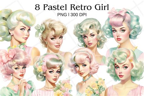 Retro Woman Clip Art