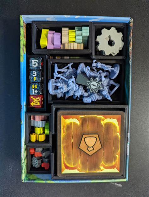 3d Fdm Tiny Epic Dungeons Boardgame Organizer Version 2 Box Insert
