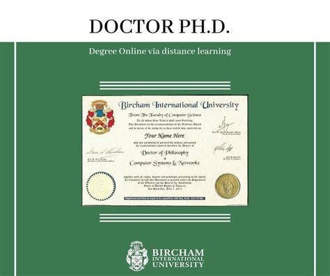 Bircham International University On Linkedin The Doctor Ph D Degree