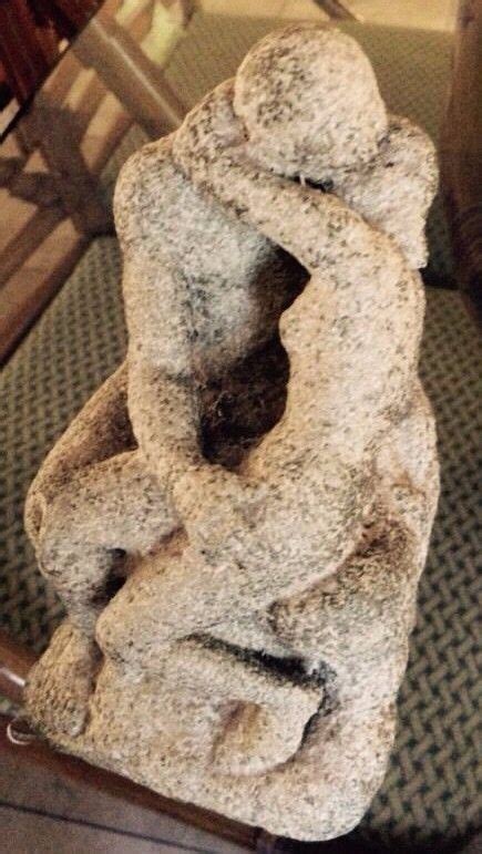Vintage Austin Prod 1966 The Kiss By Rodin Art Sculpture Nude Lovers Kissing Sculpture Art