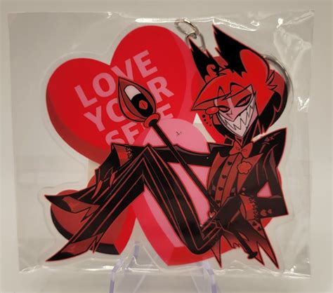 Hazbin Hotel 2025 Limited Edition Alastor Valentines Acrylic Keychain