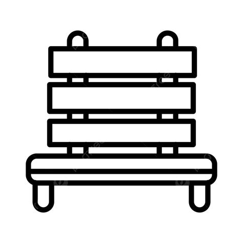 Bench Line Icon Vector Bench City Furniture Png And Vector With