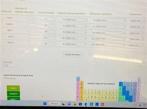 Lewis Structure Scratch Pad Instructions