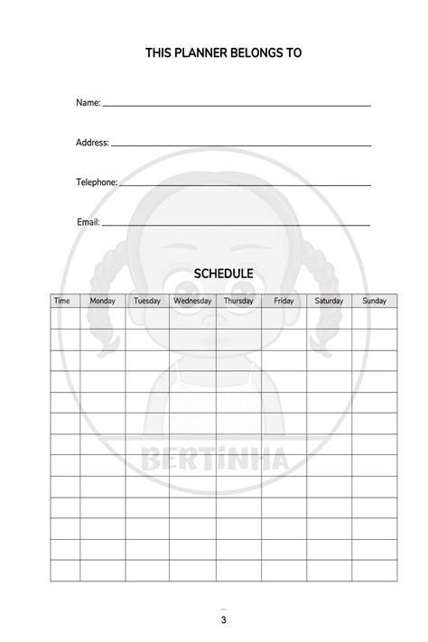 Homeschool Planner 20232024 In English Bertinha
