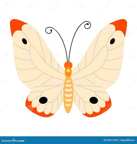 Butterfly Vector Illustration Clipart Cute Butterfly Isolated Stock Vector Illustration Of