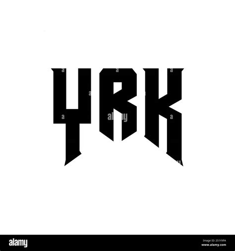 Yrk Letter Logo Design For Technology Company Yrk Logo Design Black And White Color Combination