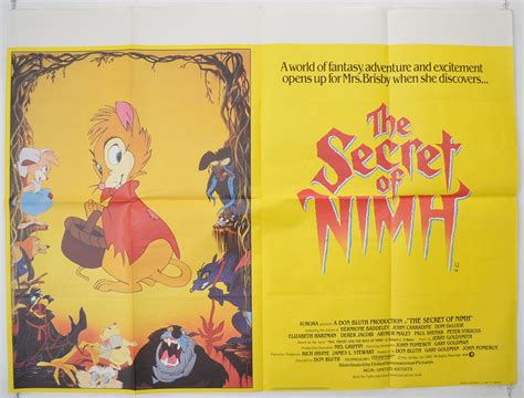The Secret Of Nimh” Original Quad Poster Film Poster Movie Poster