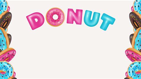 Donut Day Holiday 3d Vector Animation Of Chocolate Frame Stawbery Vanilla Donut And Text