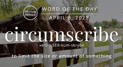 Merriam Webster Word Of The Day Circumscribe — Michael Cavacinimichael