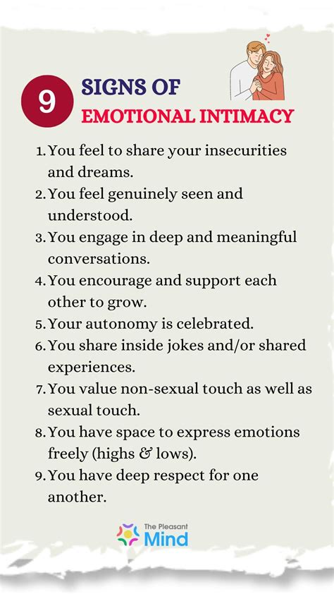 9 Signs Of Emotional Intimacy Artofit