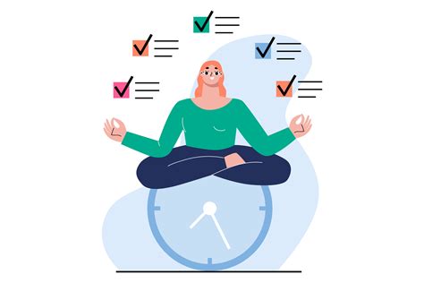 Time Management Zen Color Icon Task Org Graphic By Ladadikart