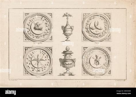 Tragedy Juno Jupiter In Hymen C Le Meunnié After Richard De Lalonde 1784 1785 Print Four