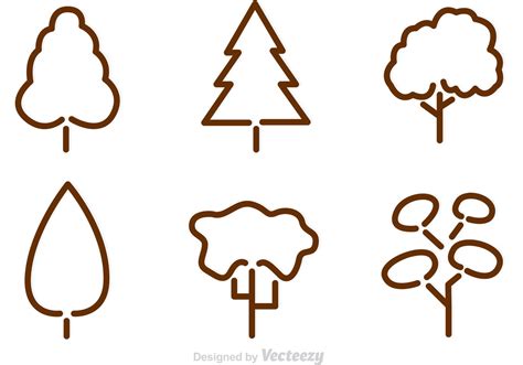 Tree Outline Vectors Download Free Vector Art Stock Graphics And Images
