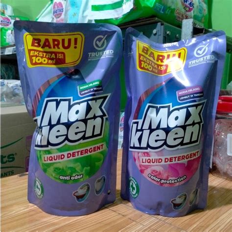 Jual Max Kleen Liquid Detergent Cair 600ml Shopee Indonesia