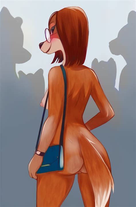 Rule 34 Anthro Ass Bag Blush Brown Body Brown Fur Brown Hair Canid