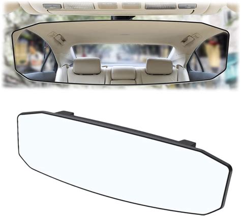 Cgeamdy Large Rear View Mirror Anti Glare Panoramic Rearview Mirror
