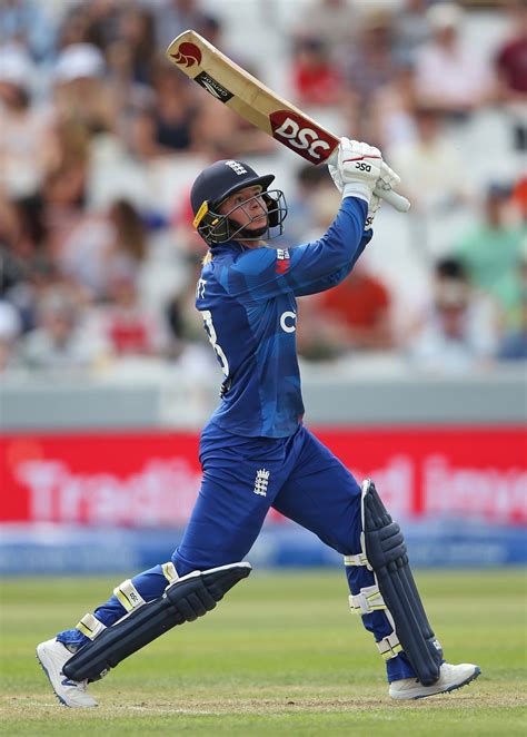 Danni Wyatt Hits A Square Drive For Six