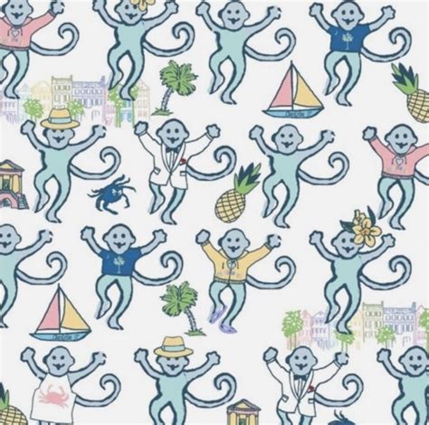 Preppy Roller Rabbit Wallpaper