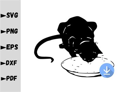 Cute Cat Drinking Milk Svg Graphic By Jada Boutique Design · Creative