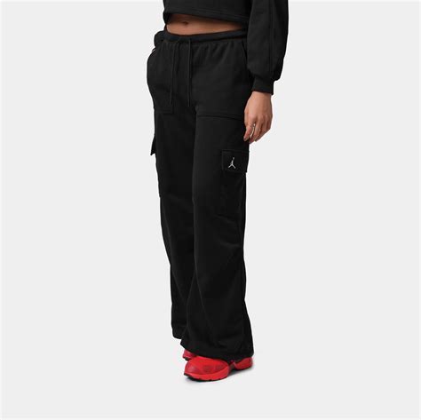 Jordan Brooklyn Fleece Cargo Womens Sweatpants Black White If1060 010