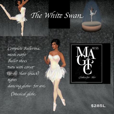 Second Life Marketplace The White Swan Complete Ballerina Outfit With