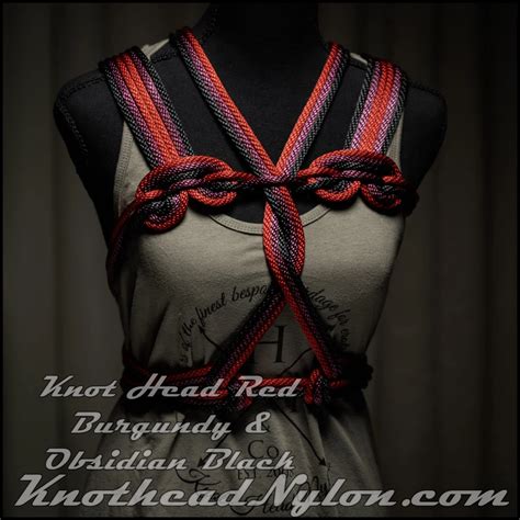 Obsidian Black Knot Head Nylon Bondage Rope Rope Bondage Bdsm